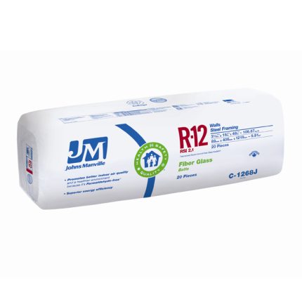 Johns Manville Fibreglass Building Insulation - R12 - 106.67-sq. ft ...